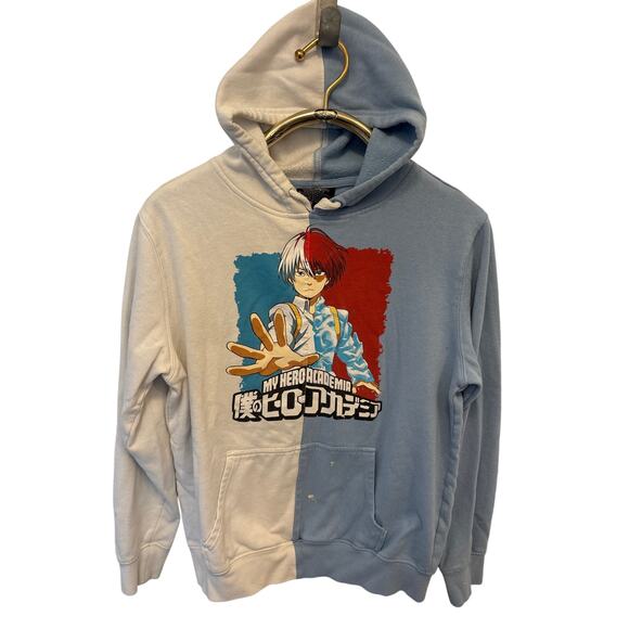 Funimation | Shirts | My Hero Academia Todoroki Two Tone Whiteblue ...